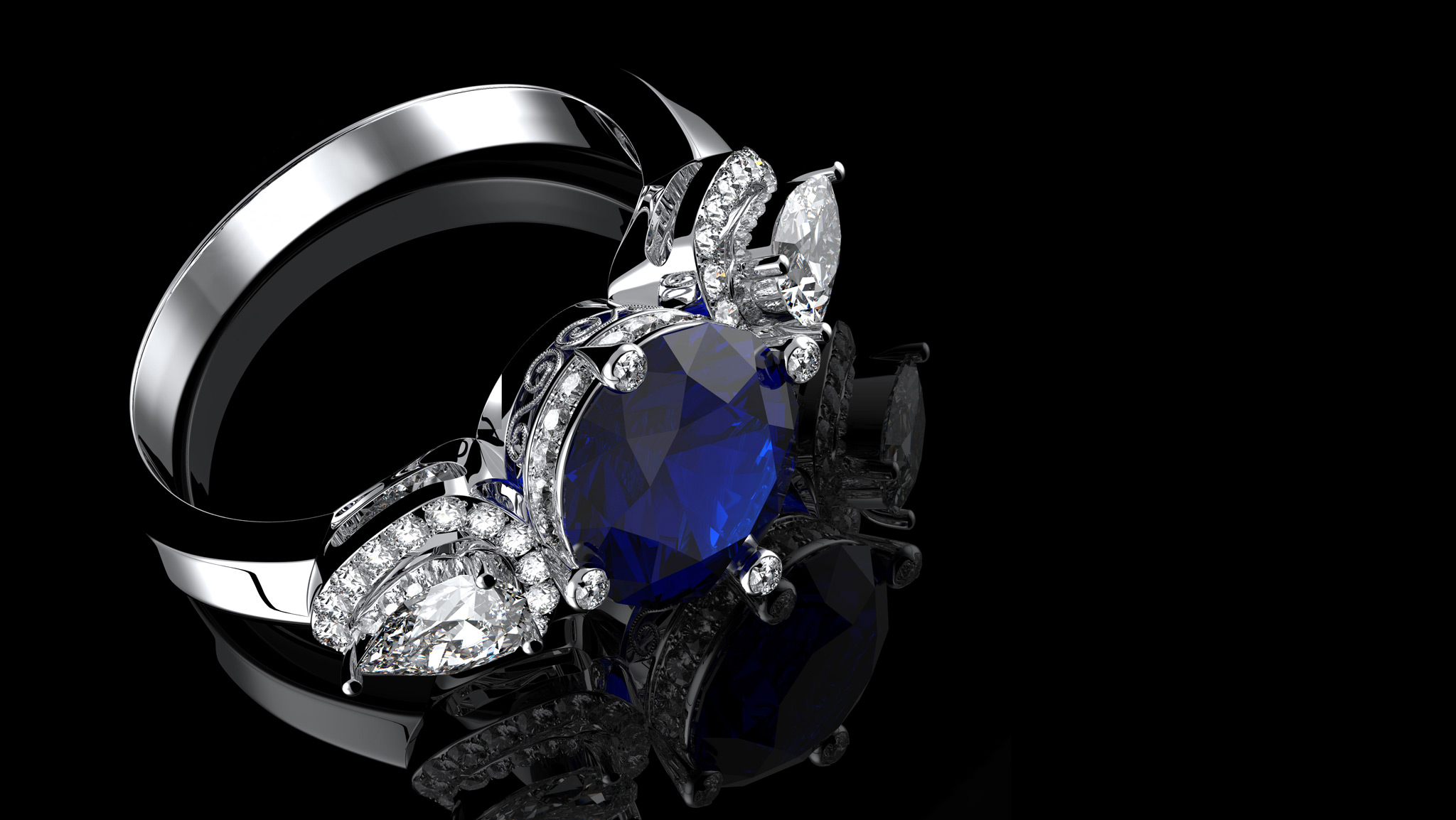 Photorealistic jewelry rendering - diamant.graphics - Home Page